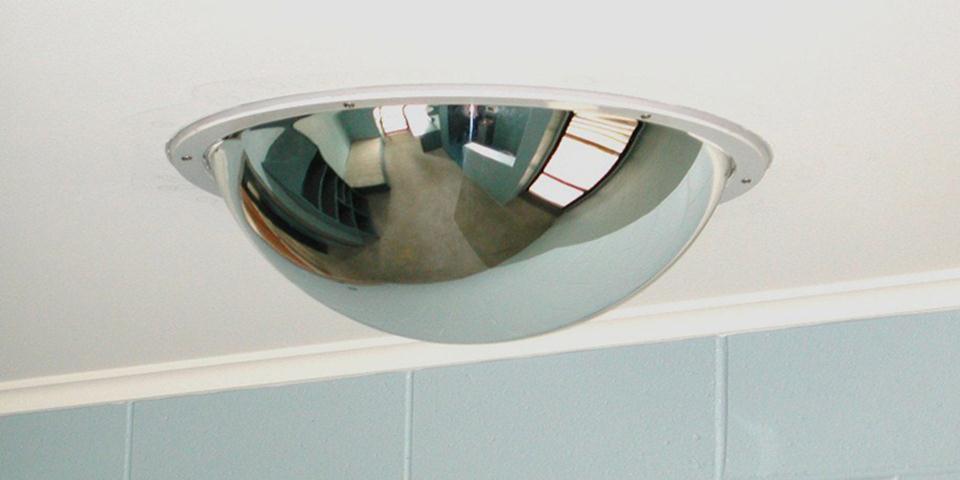 Full Dome Stainless Steel Anti-Ligature Mirror